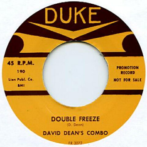 ・アーティスト David Dean's Combo / Fention, Castle Rockers ・タイトル Double Freeze / Freeze ・レーベル・型番 Duke DUKE190 ・フォーマット 7" ・コンディ...