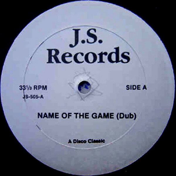 ・アーティスト Dan Hartman / Dee Dee Bridgewater ・タイトル Name Of Game (Dub) \ Bad For Me ・レーベル・型番 J.S. Records JS505 ・フォーマット 12イン...