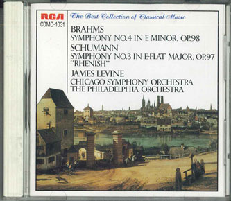 ・アーティスト James Levine, Chicago Symphony Orchestra, The Philadelphia Orchestra ・タイトル Brahms : Symphony No.4 / Schumann : S...