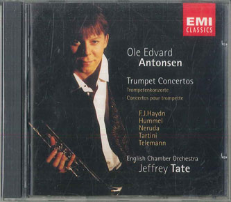 ・アーティスト Ole Edvard Antonsen, English Chamber Orchestra, Jeffrey Tate ・タイトル Trumpet Concertos ・レーベル・型番 EMI Classics CDC75...