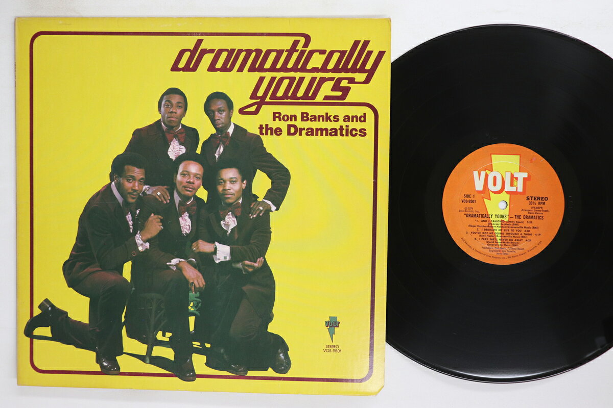 ・アーティスト Ron Banks, Dramatics ・タイトル Dramatically Yours ・レーベル・型番 Volt VOS9501 ・フォーマット LPレコード ・コンディション(盤) 良い (VG+) ・コンディション...