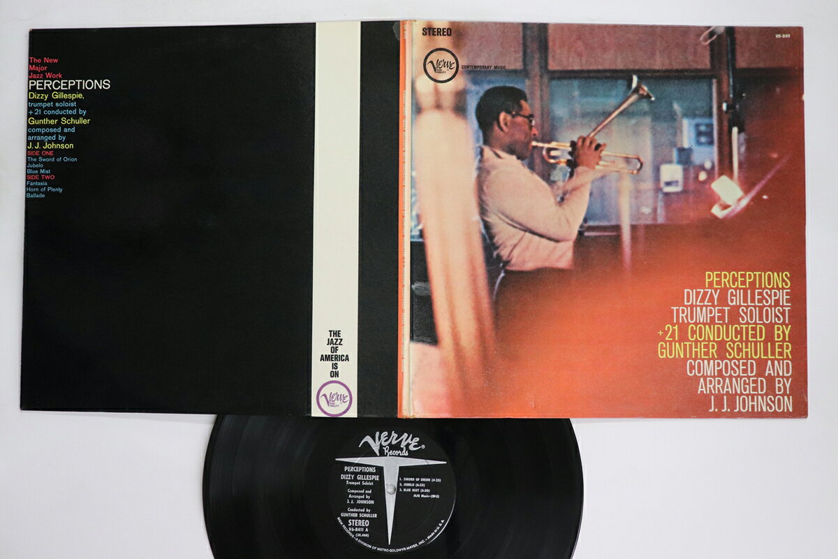 ・アーティスト Dizzy Gillespie ・タイトル Perceptions ・レーベル・型番 VERVE RECORDS V68411 ・フォーマット LPレコード ・コンディション(盤) 良い (VG+) ・コンディション(ジャケ...