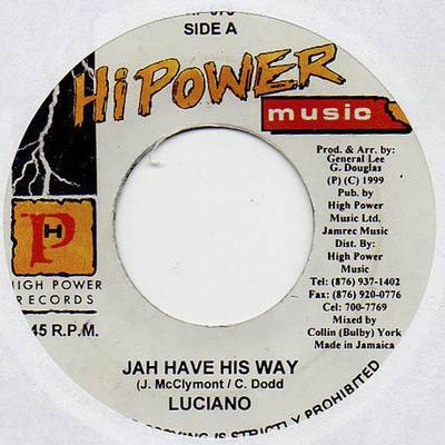 ・アーティスト Luciano ・タイトル Jah Have His Way ・レーベル・型番 Hi Power Music HP075 ・フォーマット 7インチレコード ・コンディション(盤) 良い (VG+) ・コンディション(ジャケッ...