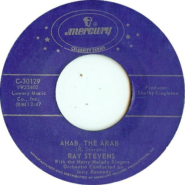 ・アーティスト Ray Stevens, The Merry Melody Singers ・タイトル Ahab, The Arab ・レーベル・型番 Mercury C30129 ・フォーマット 7インチレコード ・コンディション(盤) ...