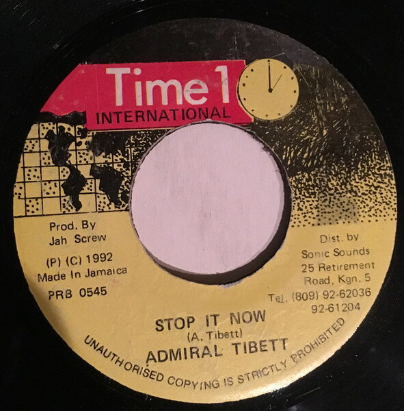 ・アーティスト Admiral Tibet ・タイトル Stop It Now ・レーベル・型番 Time 1 International NONE ・フォーマット 7インチレコード ・コンディション(盤) 良い (VG+) ・コンディショ...