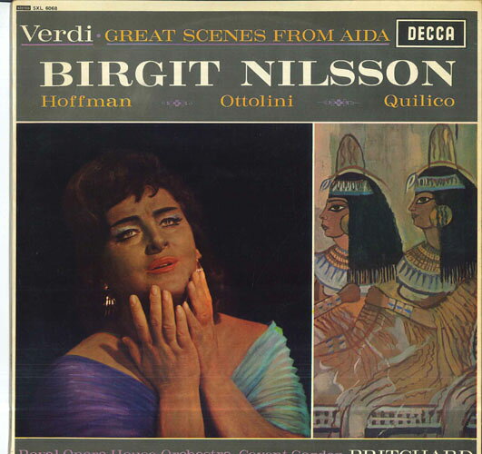 ・アーティスト Verdi, Birgit Nilsson, John Pritchard ・タイトル Great Scenes From Aida ・レーベル・型番 DECCA SXL6068 ・フォーマット LPレコード ・コンディショ...