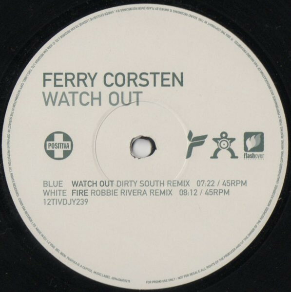 ・アーティスト Ferry Corsten ・タイトル Watch Out ・レーベル・型番 Positiva 12TIVDJY239 ・フォーマット 12インチレコード ・コンディション(盤) 良い (VG+) ・コンディション(ジャケッ...