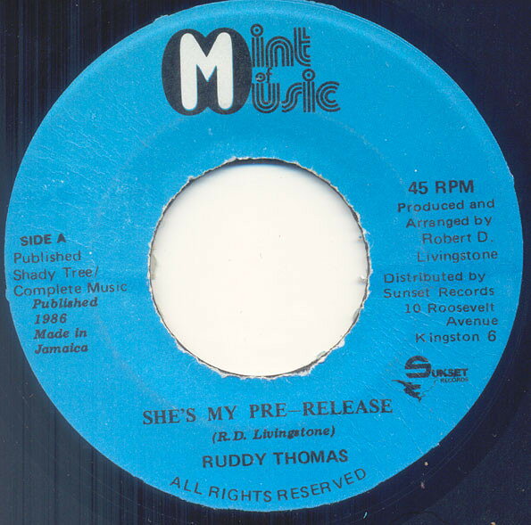 ・アーティスト Ruddy Thomas ・タイトル She's My Pre-Release ・レーベル・型番 Mint Of Music NONE ・フォーマット 7インチレコード ・コンディション(盤) 良い (VG+) ・コンディシ...