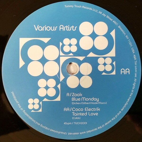・アーティスト Zook / Coco Electrik ・タイトル Blue Monday / Tainted Love ・レーベル・型番 TUMMY TOUCH TUCH2001 ・フォーマット 7インチレコード ・コンディション(盤)...