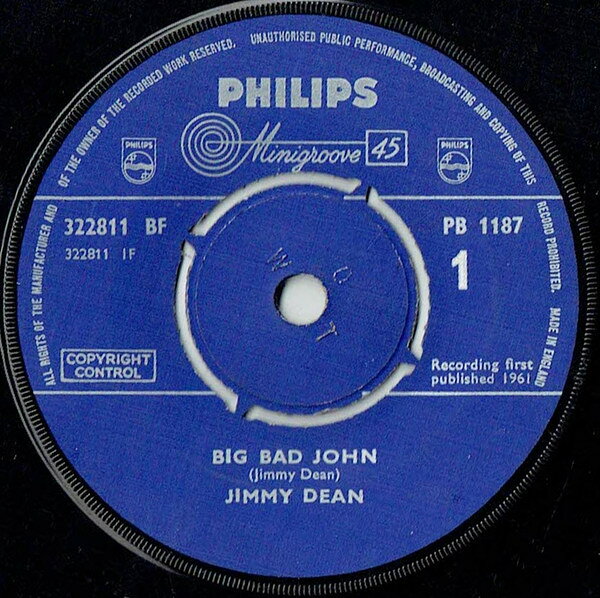 ・アーティスト Jimmy Dean ・タイトル Big Bad John ・レーベル・型番 ・フォーマット 7インチレコード ・コンディション(盤) 良い (VG+) ・コンディション(ジャケット) ・コンディション(帯) オビなし ・特...