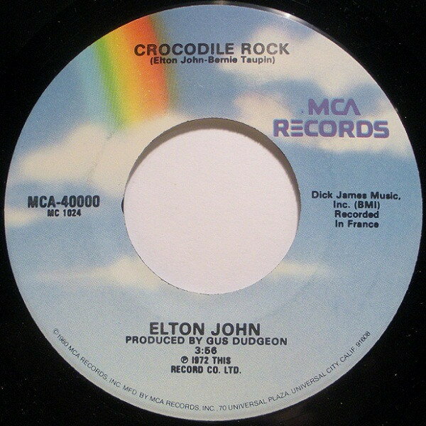 ・アーティスト Elton John ・タイトル Crocodile Rock ・レーベル・型番 MCA Records MCA40000 ・フォーマット 7インチレコード ・コンディション(盤) 良い (VG+) ・コンディション(ジャケ...