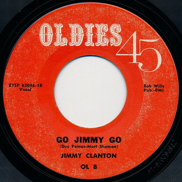 ・アーティスト Jimmy Clanton ・タイトル Go, Jimmy, Go ・レーベル・型番 Oldies 45 ZTSP620971 ・フォーマット 7インチレコード ・コンディション(盤) 良い (VG+) ・コンディション(ジ...