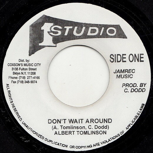 ・アーティスト Albert Tomlinson ・タイトル Don't Wait Around ・レーベル・型番 Studio One NONE ・フォーマット 7インチレコード ・コンディション(盤) 良い (VG+) ・コンディション...