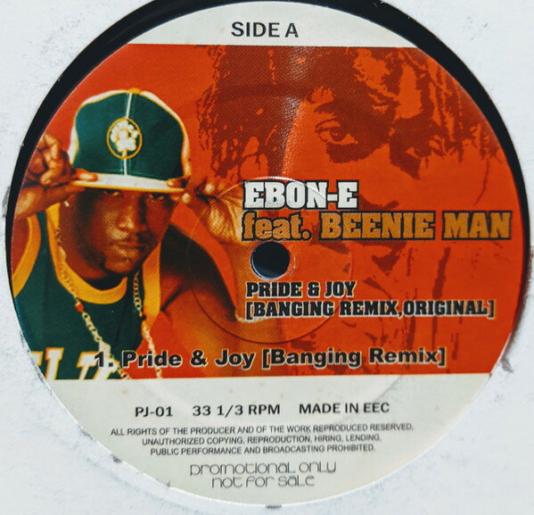 ・アーティスト Ebon-E, Beenie Man ・タイトル Pride & Joy ・レーベル・型番 Not On Label PJ01PROMO ・フォーマット 12インチレコード ・コンディション(盤) 良い (VG+) ・コンデ...