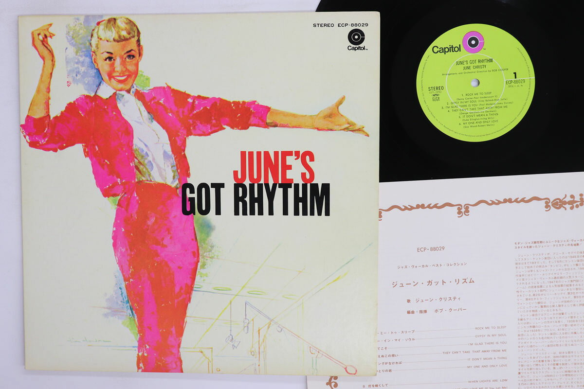 ・アーティスト June Christy ・タイトル June's Got Rhythm ・レーベル・型番 CAPITOL ECP88029 ・フォーマット LPレコード ・コンディション(盤) 良い (VG+) ・コンディション(ジャケッ...