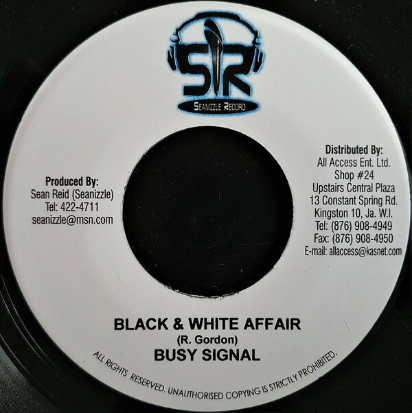 ・アーティスト Busy Signal / Delly Ranks, Patchy ・タイトル Black & White Affair / Walk Out ・レーベル・型番 Seanizzle Records NONE ・フォーマット ...