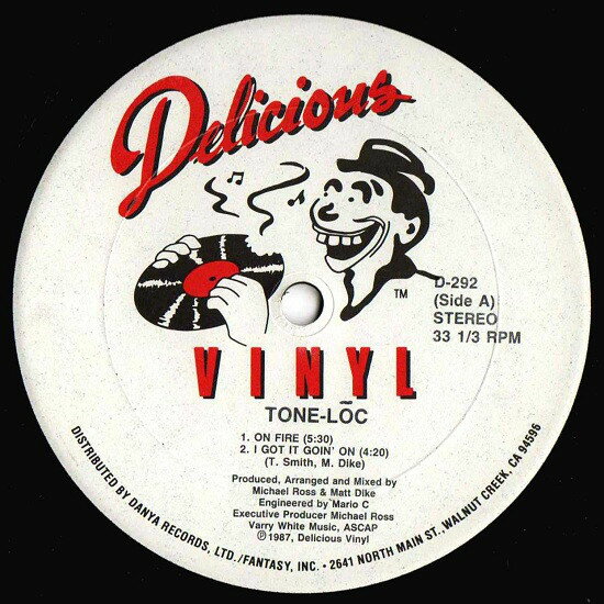 ・アーティスト Tone Loc ・タイトル On Fire / I Got It Goin' On ・レーベル・型番 Delicious Vinyl, Danya Records D292 ・フォーマット 12インチレコード ・コンディシ...