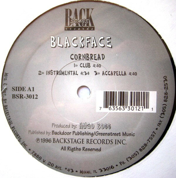 ・アーティスト Blackface ・タイトル Cornbread / Session ・レーベル・型番 Backstage Records BSR3012 ・フォーマット 12インチレコード ・コンディション(盤) 良い (VG+) ・コ...