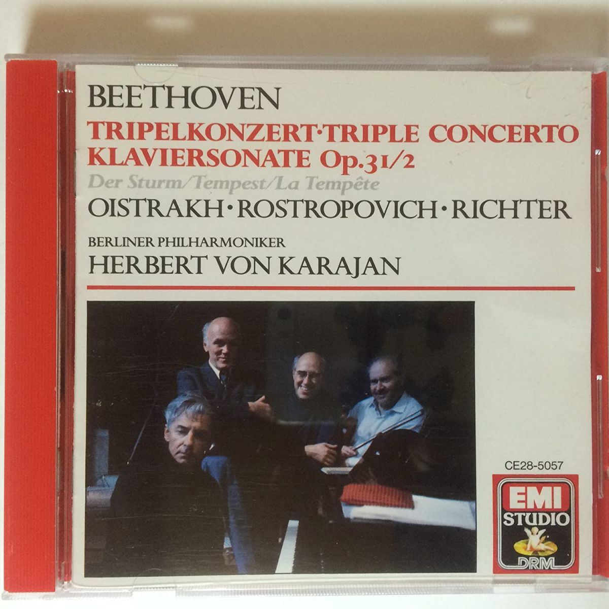 ・アーティスト Karajan ・タイトル ベートーヴェン / トリプル・コンチェルト ・レーベル・型番 ・フォーマット CD ・コンディション(盤) 良い (VG+) ・コンディション(ジャケット) ・コンディション(帯) オビなし ・特...