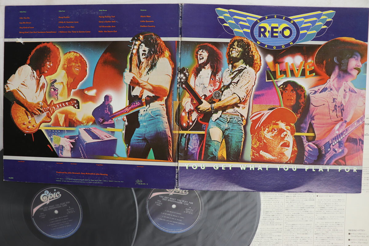・アーティスト Reo Speedwagon ・タイトル You Get What You Play For ・レーベル・型番 EPIC 403P275 ・フォーマット LPレコード ・コンディション(盤) 良い (VG+) ・コンディショ...