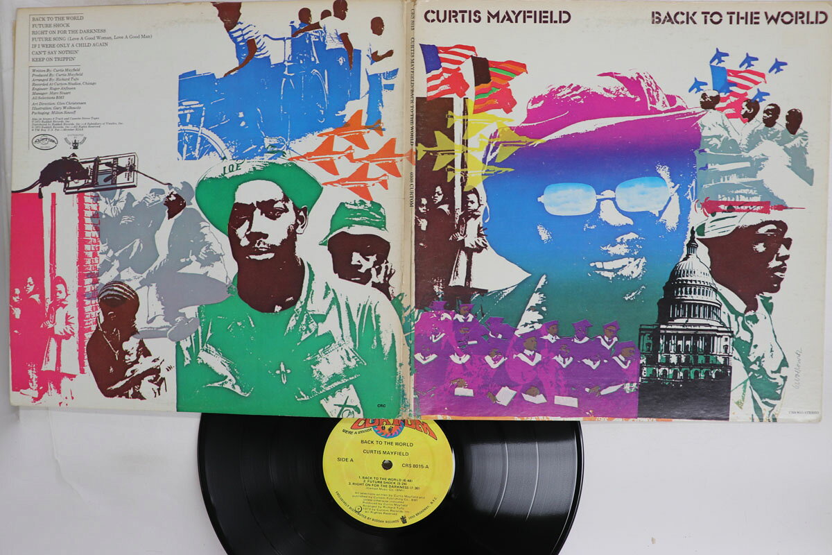 ・アーティスト Curtis Mayfield ・タイトル Back To The World ・レーベル・型番 CURTOM CRS8015 ・フォーマット LPレコード ・コンディション(盤) 良い (VG+) ・コンディション(ジャケ...