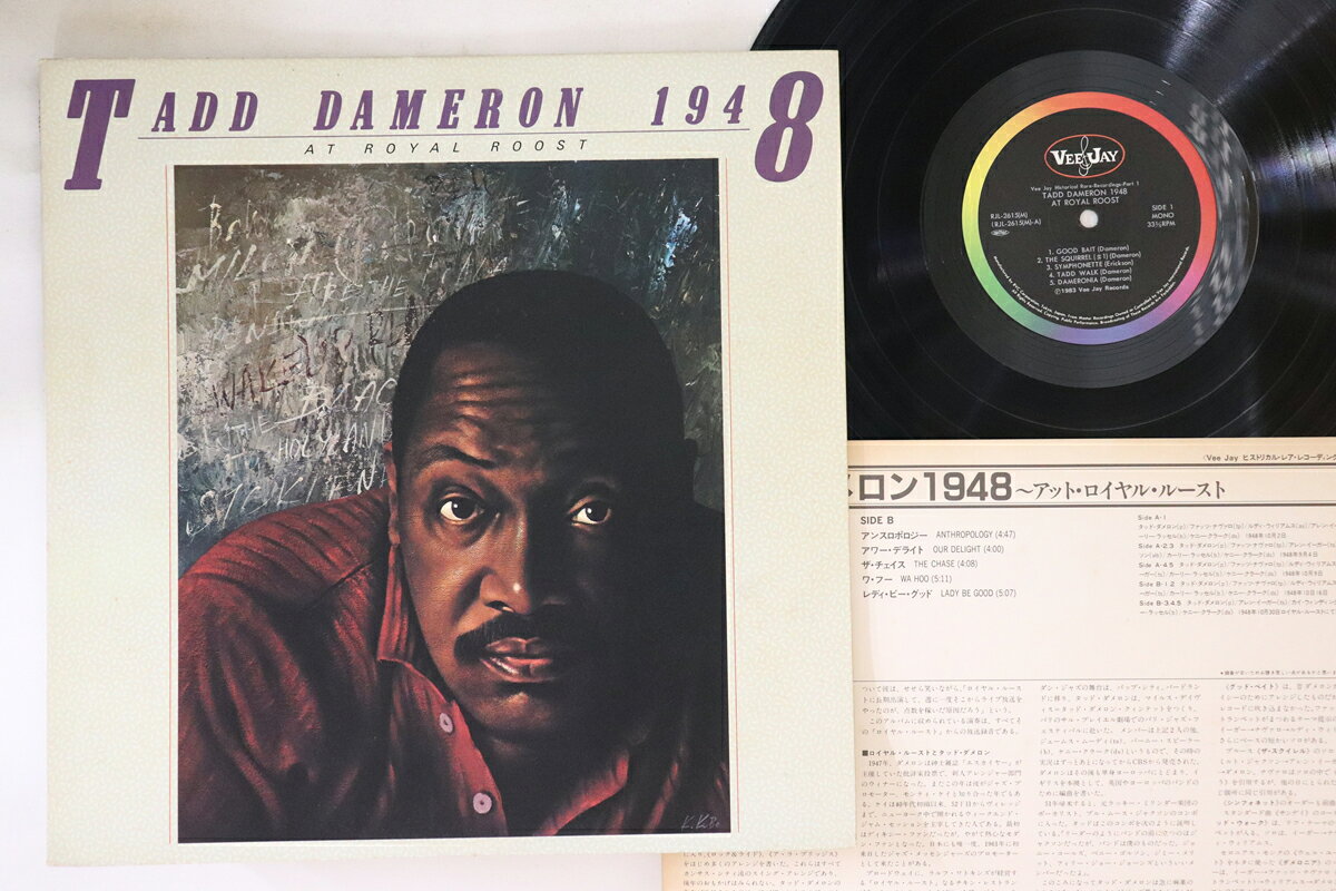 ・アーティスト Tadd Dameron ・タイトル 1948 At Royal Roost ・レーベル・型番 VEE JAY RJL2615M ・フォーマット LPレコード ・コンディション(盤) 良い (VG+) ・コンディション(ジャ...