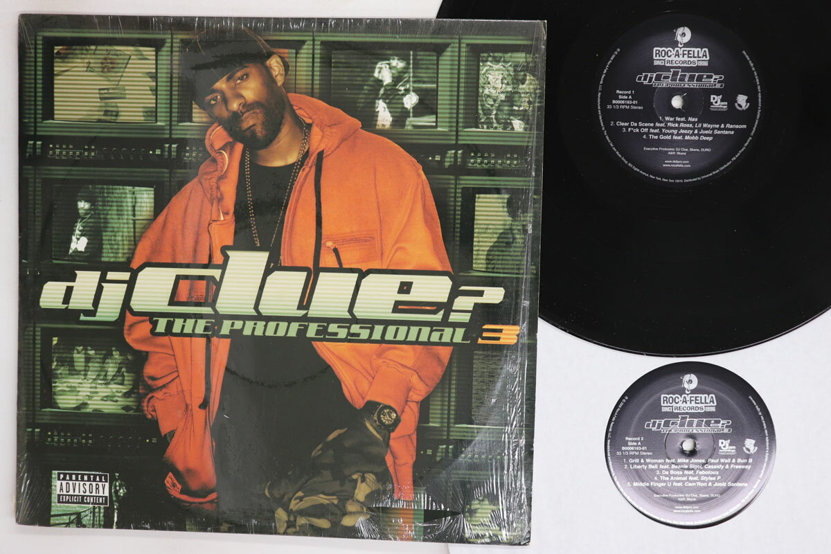・アーティスト DJ Clue ・タイトル Professional Pt. 3 ・レーベル・型番 ROC A FELLA B000616301 ・フォーマット LPレコード ・コンディション(盤) 良い (VG+) ・コンディション(ジャ...