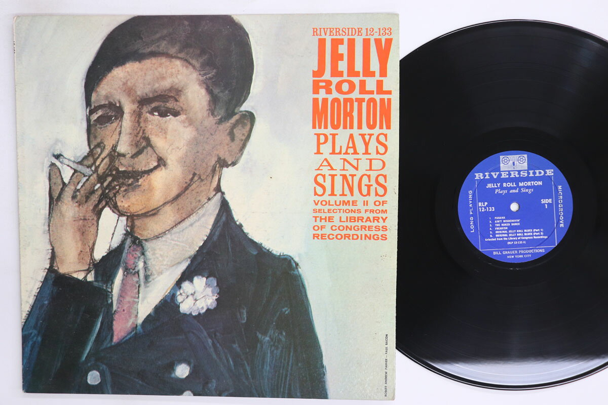 ・アーティスト Jelly Roll Morton ・タイトル Plays And Sings ・レーベル・型番 Riverside Records RLP12133 ・フォーマット LPレコード ・コンディション(盤) 良い (VG+) ...