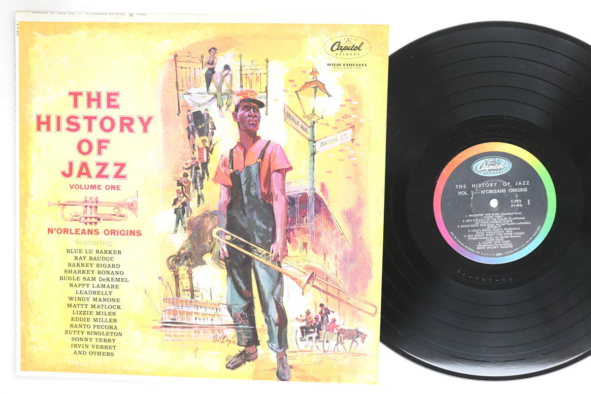 ・アーティスト Various ・タイトル History Of Jazz Vol. 1 - N'Orleans Origins ・レーベル・型番 Capitol T793 ・フォーマット LPレコード ・コンディション(盤) 良い (VG...
