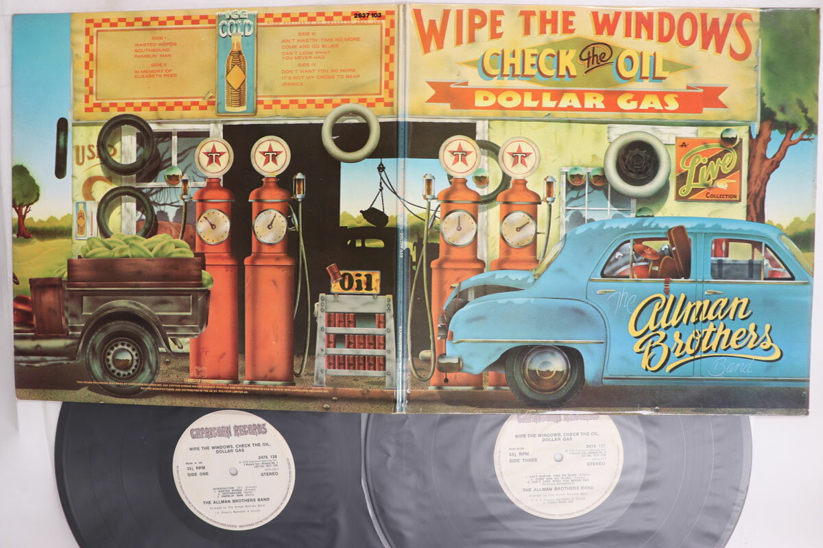 ・アーティスト Allman Brothers Band ・タイトル Wipe The Windows, Check The Oil, Dollar Gas ・レーベル・型番 CAPRICORN 2637103 ・フォーマット LPレコード...