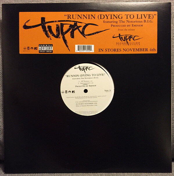 ・アーティスト 2Pac, Notorious B.I.G. ・タイトル Runnin (Dying To Live) ・レーベル・型番 Amaru Entertainment B000167011,INTR11041 ・フォーマット 12...