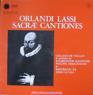 ・アーティスト Orlande de Lassus ・タイトル Sacrae Cantiones ・レーベル・型番 ASTREE AS57 ・フォーマット LPレコード ・コンディション(盤) 非常に良い(EX) ・コンディション(ジャケッ...