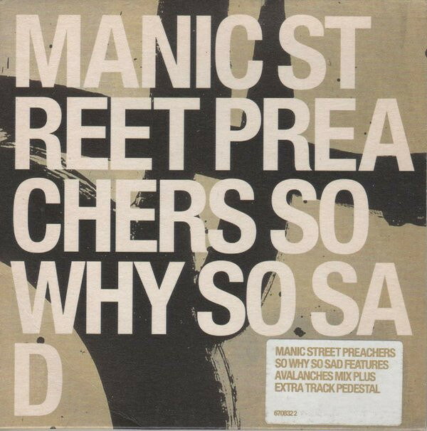 ・アーティスト Manic Street Preachers ・タイトル So Why So Sad ・レーベル・型番 Epic 6708322 ・フォーマット CD ・コンディション(盤) 良い (VG+) ・コンディション(ジャケット)...