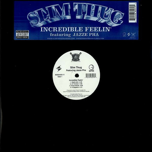 ・アーティスト Slim Thug, Jazze Pha ・タイトル Incredible Feelin' ・レーベル・型番 Geffen Records B000442511 ・フォーマット 12インチレコード ・コンディション(盤) 良...