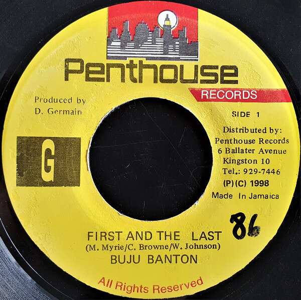 ・アーティスト Buju Banton ・タイトル First And The Last ・レーベル・型番 Penthouse Records NONE ・フォーマット 7インチレコード ・コンディション(盤) 良い (VG+) ・コンディ...