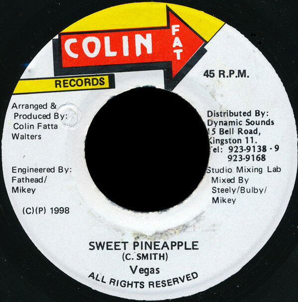 ・アーティスト Mr. Vegas ・タイトル Sweet Pineapple ・レーベル・型番 Colin Fat Records NONE ・フォーマット 7インチレコード ・コンディション(盤) 良い (VG+) ・コンディション(ジ...