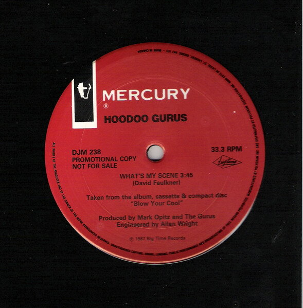 ・アーティスト Hoodoo Gurus ・タイトル What's My Scene ・レーベル・型番 Mercury DJM238 ・フォーマット 12インチレコード ・コンディション(盤) 良い (VG+) ・コンディション(ジャケット...