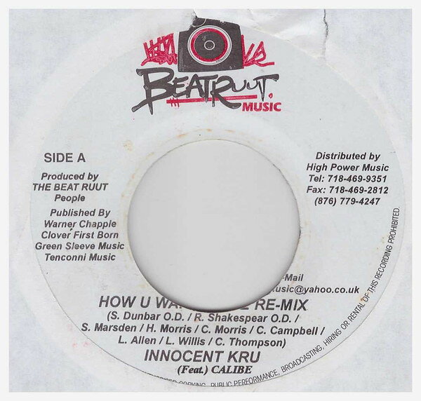 ・アーティスト Innocent Crew, Calibe / Innocent Crew ・タイトル How U Wanna Live Re-Mix / To You ・レーベル・型番 Beat Ruut Music NONE ・フォーマ...