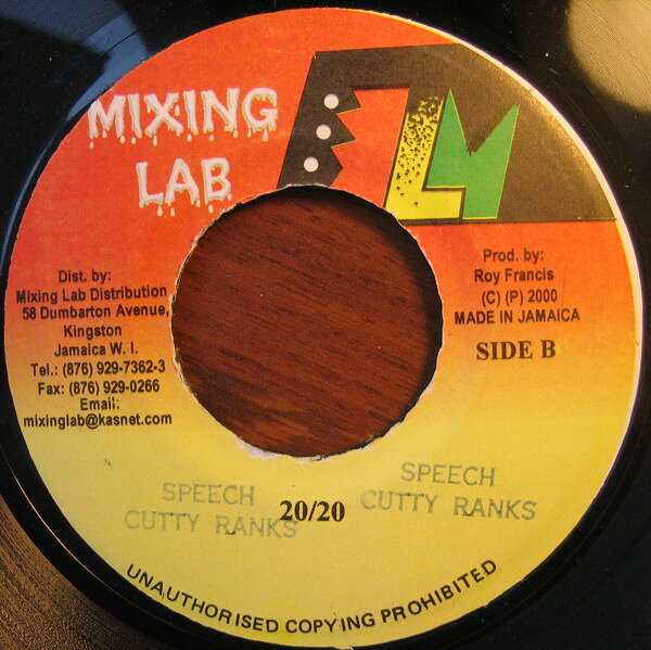 ・アーティスト Cutty Ranks ・タイトル Speech ・レーベル・型番 Mixing Lab NONE ・フォーマット 7インチレコード ・コンディション(盤) 非常に良い(EX) ・コンディション(ジャケット) ・コンディショ...