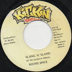 ・アーティスト Richie Spice ・タイトル Slang 'A' Slang ・レーベル・型番 Kickin Productions NONE ・フォーマット 7インチレコード ・コンディション(盤) 良い (VG+) ・コンディシ...