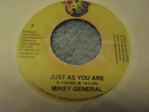 ・アーティスト Mikey General ・タイトル Just As You Are / Love It Like That ・レーベル・型番 Jalpo Records NONE ・フォーマット 7インチレコード ・コンディション(盤)...