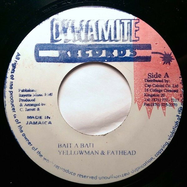 ・アーティスト Yellowman & Fathead ・タイトル Bait A Bait ・レーベル・型番 Dynamite Records NONE ・フォーマット 7インチレコード ・コンディション(盤) 非常に良い(EX) ・コンデ...