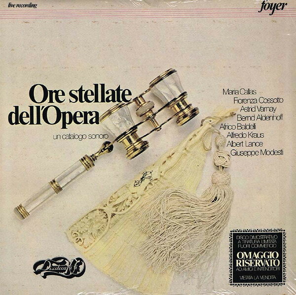 ・アーティスト Maria Callas, Fiorenza Cossotto, Astrid Varnay, Bernd Aldenhoff, Alfredo Kraus, Albert Lance, Giuseppe Modesti ・...