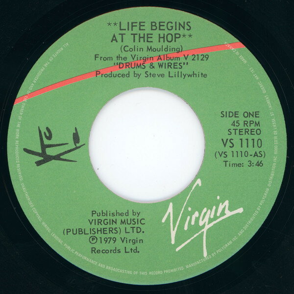 ・アーティスト XTC ・タイトル Life Begins At The Hop ・レーベル・型番 Virgin VS1110 ・フォーマット 7インチレコード ・コンディション(盤) 可 (VG) ・コンディション(ジャケット) プレイン...
