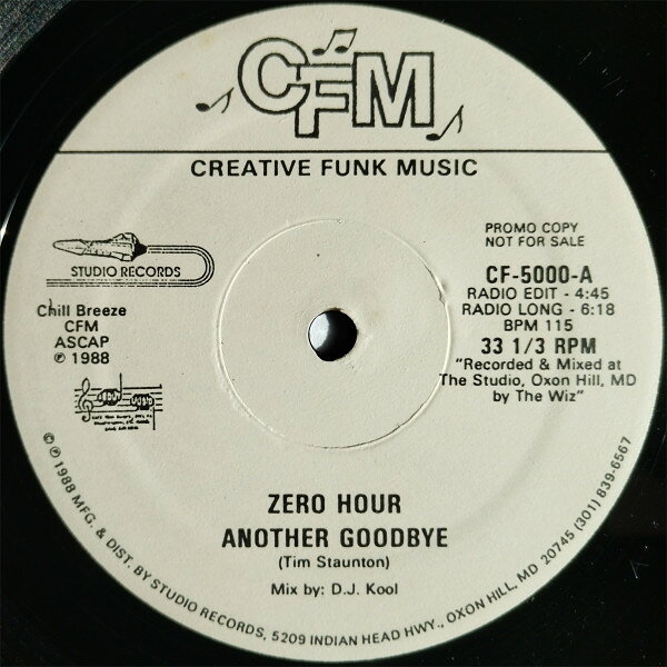 ・アーティスト Zero Hour (5) ・タイトル Another Goodbye ・レーベル・型番 Creative Funk CF5000PROMO ・フォーマット 12インチレコード ・コンディション(盤) 良い (VG+) ・コ...