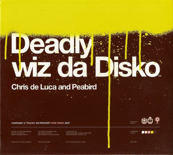 ・アーティスト Chris De Luca , Peabird ・タイトル Deadly Wiz Da Disko ・レーベル・型番 !K7 K7130 ・フォーマット CD ・コンディション(盤) 良い (VG+) ・コンディション(ジャ...
