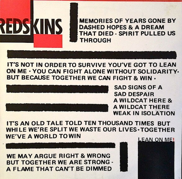 ・アーティスト Redskins ・タイトル Lean On Me! ・レーベル・型番 CNT PRODUCTIONS CNTX16 ・フォーマット 12インチレコード ・コンディション(盤) 良い (VG+) ・コンディション(ジャケット...