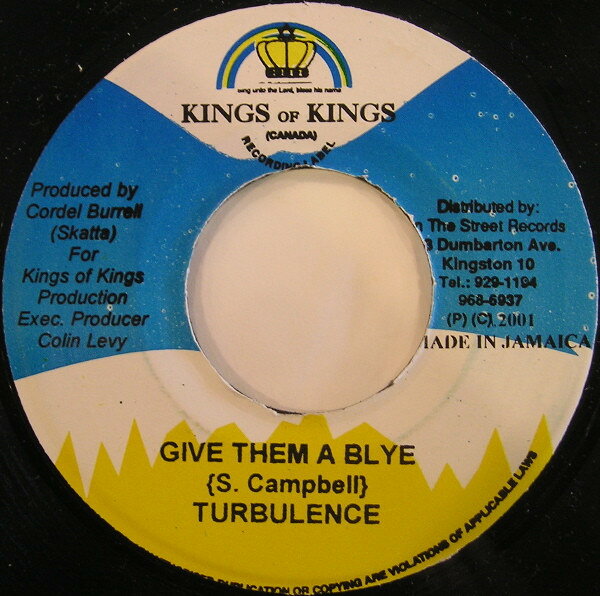 ・アーティスト Turbulence (4) / Kiprich ・タイトル Give Them A Blye / New Law ・レーベル・型番 Kings of Kings NONE ・フォーマット 7インチレコード ・コンディション...
