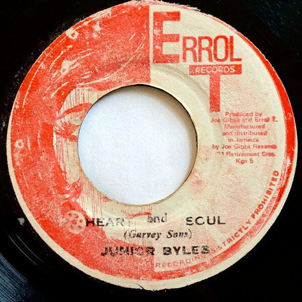 ・アーティスト Junior Byles / The Mighty Two ・タイトル Heart And Soul / Give It To Jah ・レーベル・型番 Errol T Records NONE ・フォーマット 7インチレコ...