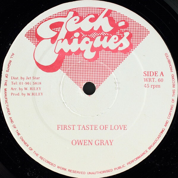 ・アーティスト Owen Gray ・タイトル First Taste Of Love ・レーベル・型番 Techniques WRT60 ・フォーマット 12インチレコード ・コンディション(盤) 良い (VG+) ・コンディション(ジャ...